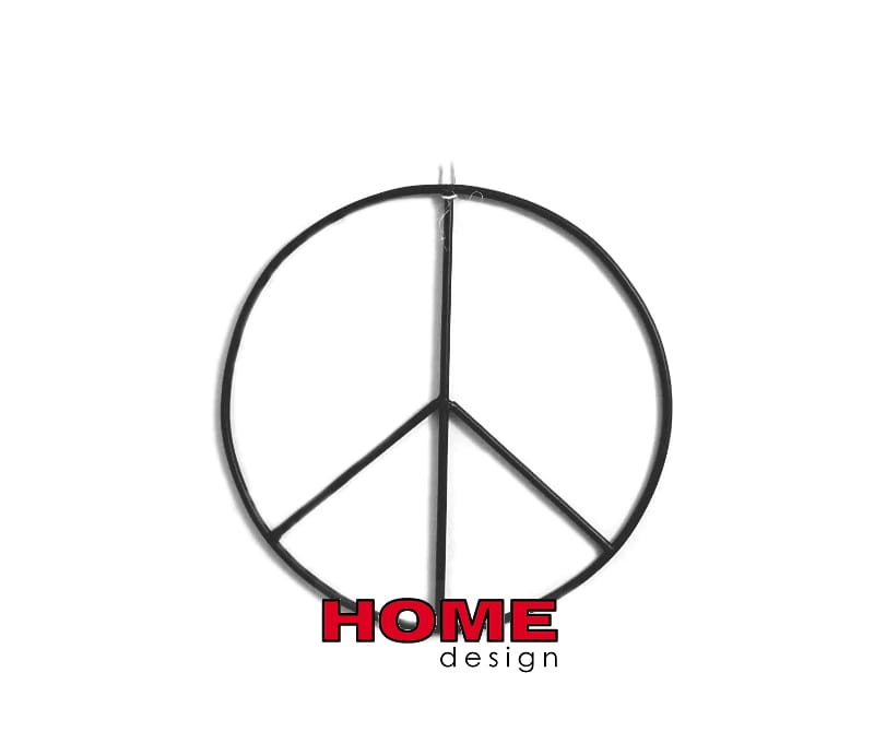 HOME Design :: Stalowy znak Peace, Pacyfa 40cm, czarna, dekoracja ...